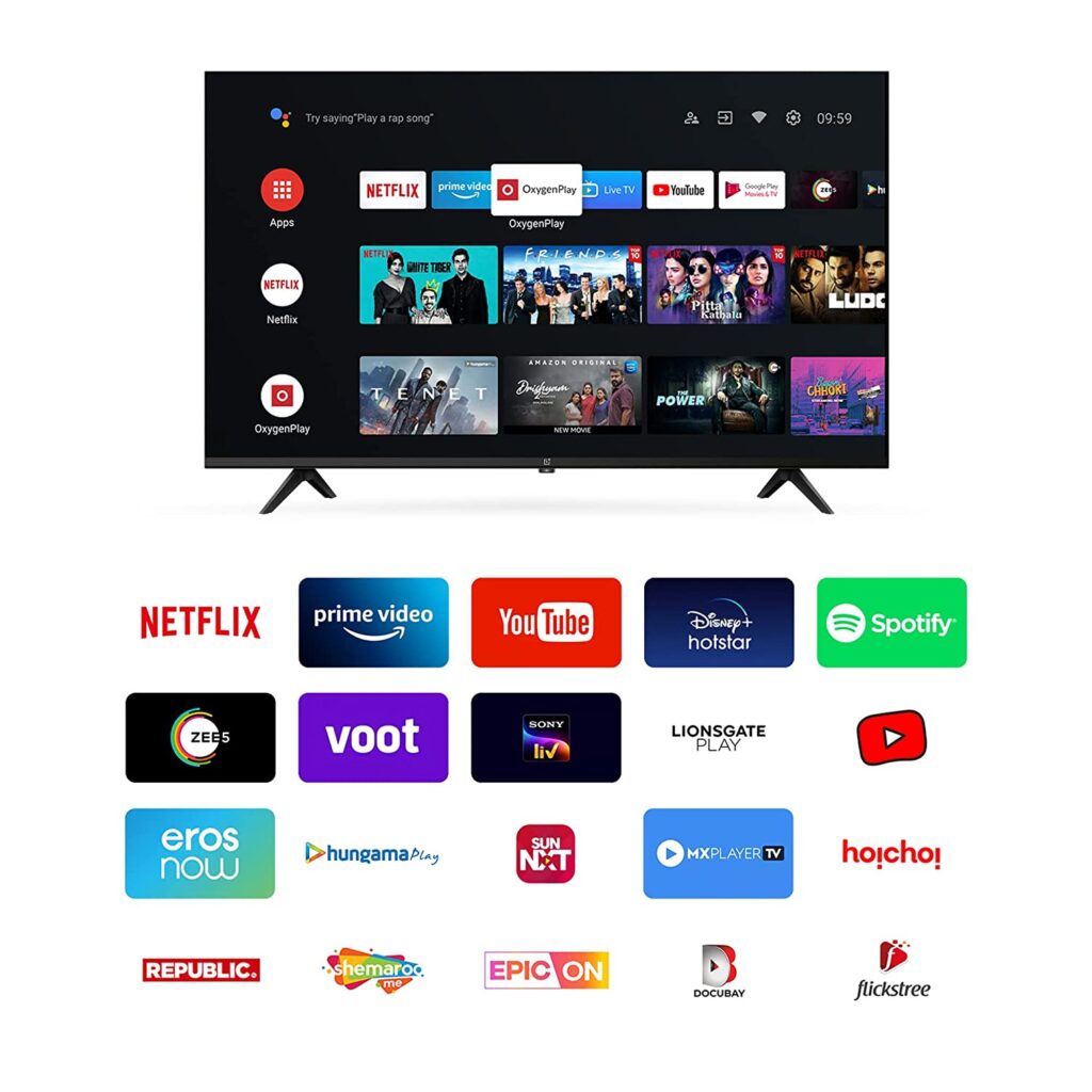 OnePlus TV Y Series 43 Y1S Pro Bezel-less Panel Direct-lit backlight ...